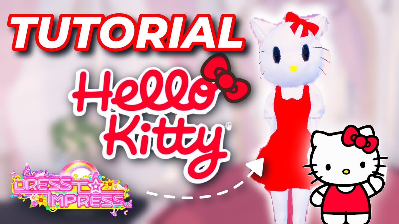 HELLO KITTY | TUTORIAL | in Dress To Impress DTI Roblox outfit HACK # ...
