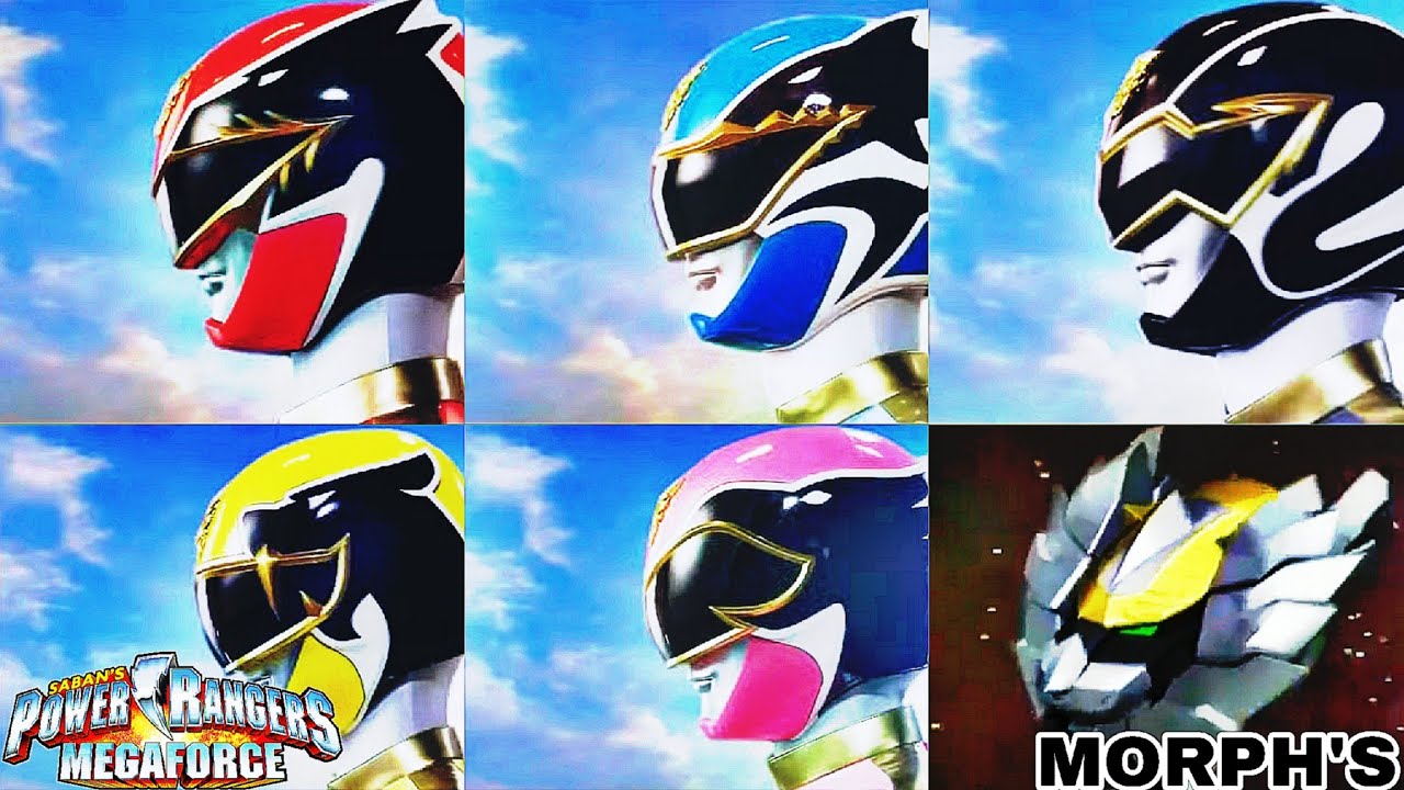 Power Ranger's Megaforce All Ranger's Morph's#powerrangers # ...