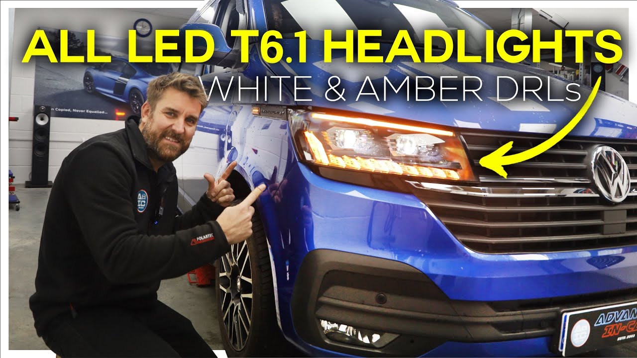 NEW ALL LED T6.1 Headlights With Dynamic or Fade Indicators (White ...