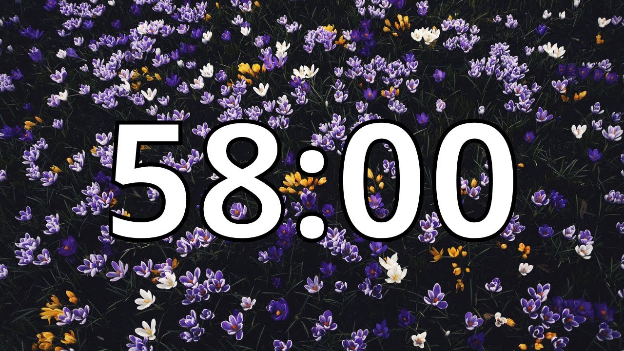 58 Minutes Timer with Music | Spring Timer - YouTube