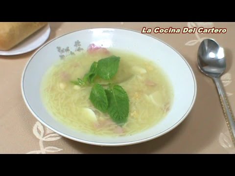 Cómo Preparar Un Caldito De Fideos Fácil y Rápido - YouTube