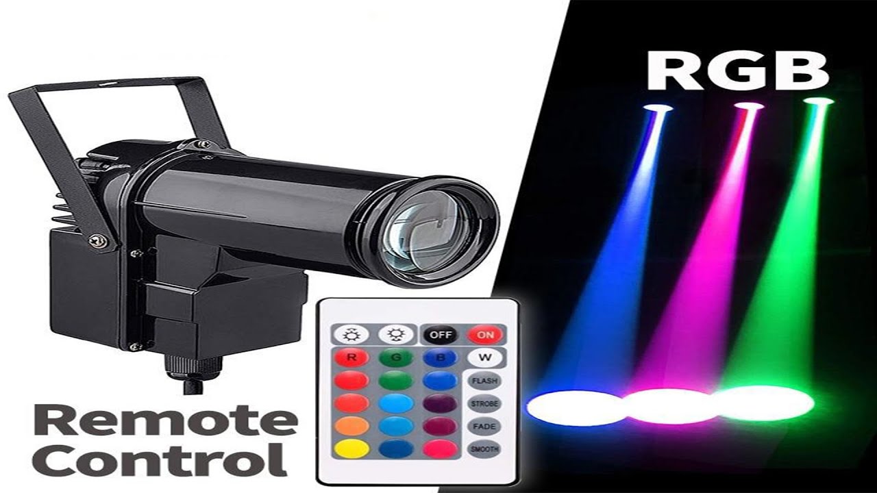 Wireless Remote Control DMX RGB Led Beam Spotlight Light - YouTube