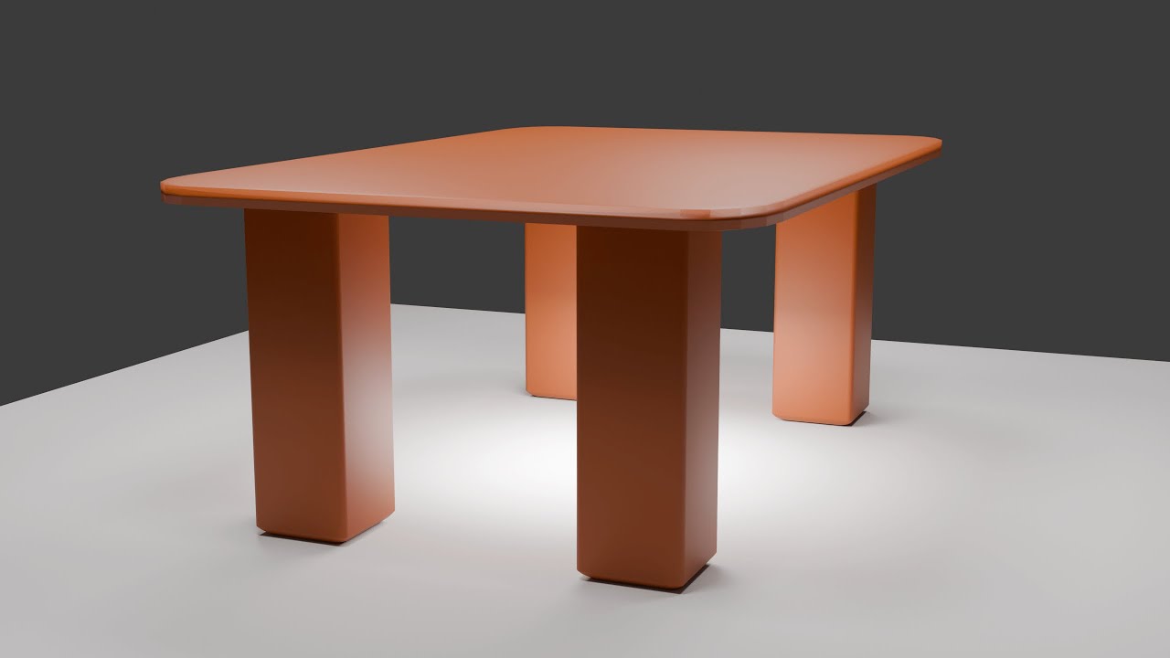 Blender Tutorial for Beginners – How to Model a Simple 3D Table (No ...