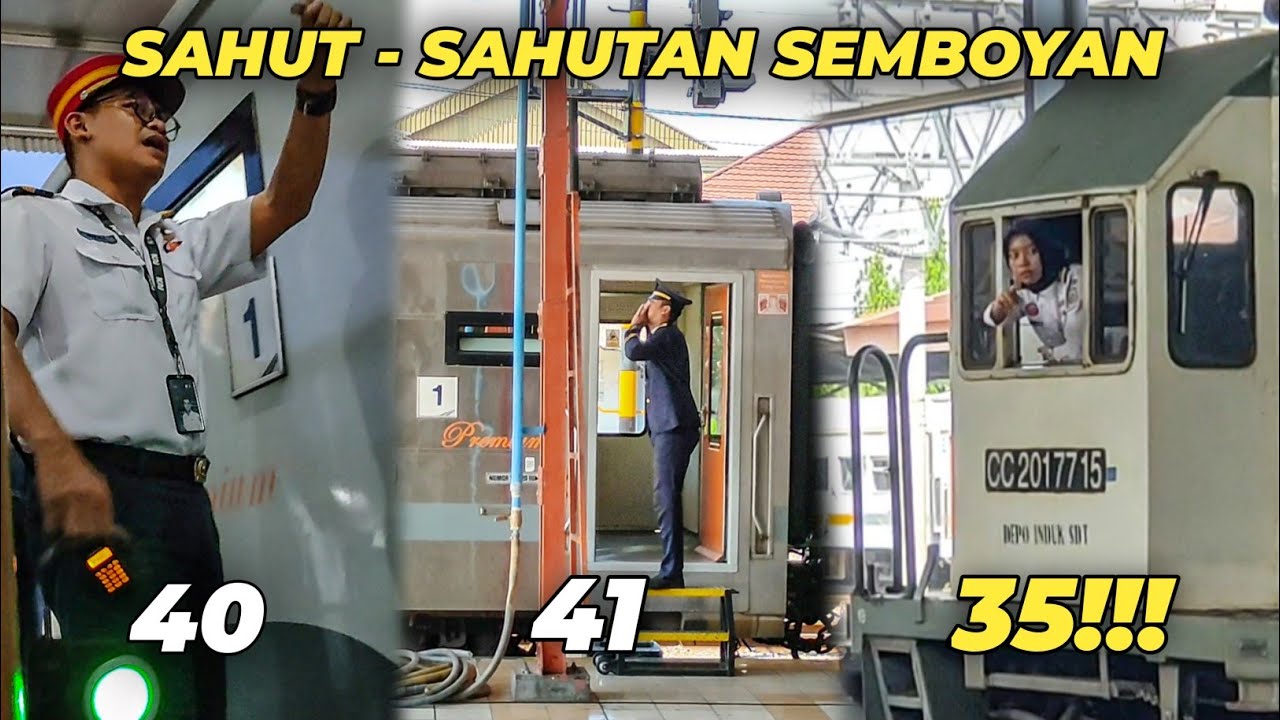 AKSI SAHUT-SAHUTAN PPKA, KONDEKTUR DAN MASINIS CANTIK SEMBOYAN 40 41 35 ...