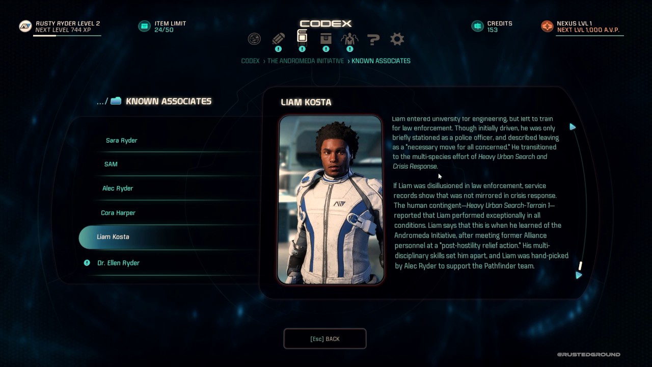 First Codex Reading | Mass Effect Andromeda [BLIND] | Let’s Play - YouTube