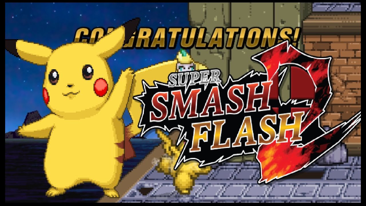 Super Smash Flash 2 Pikachu modo Clásico Insano - YouTube