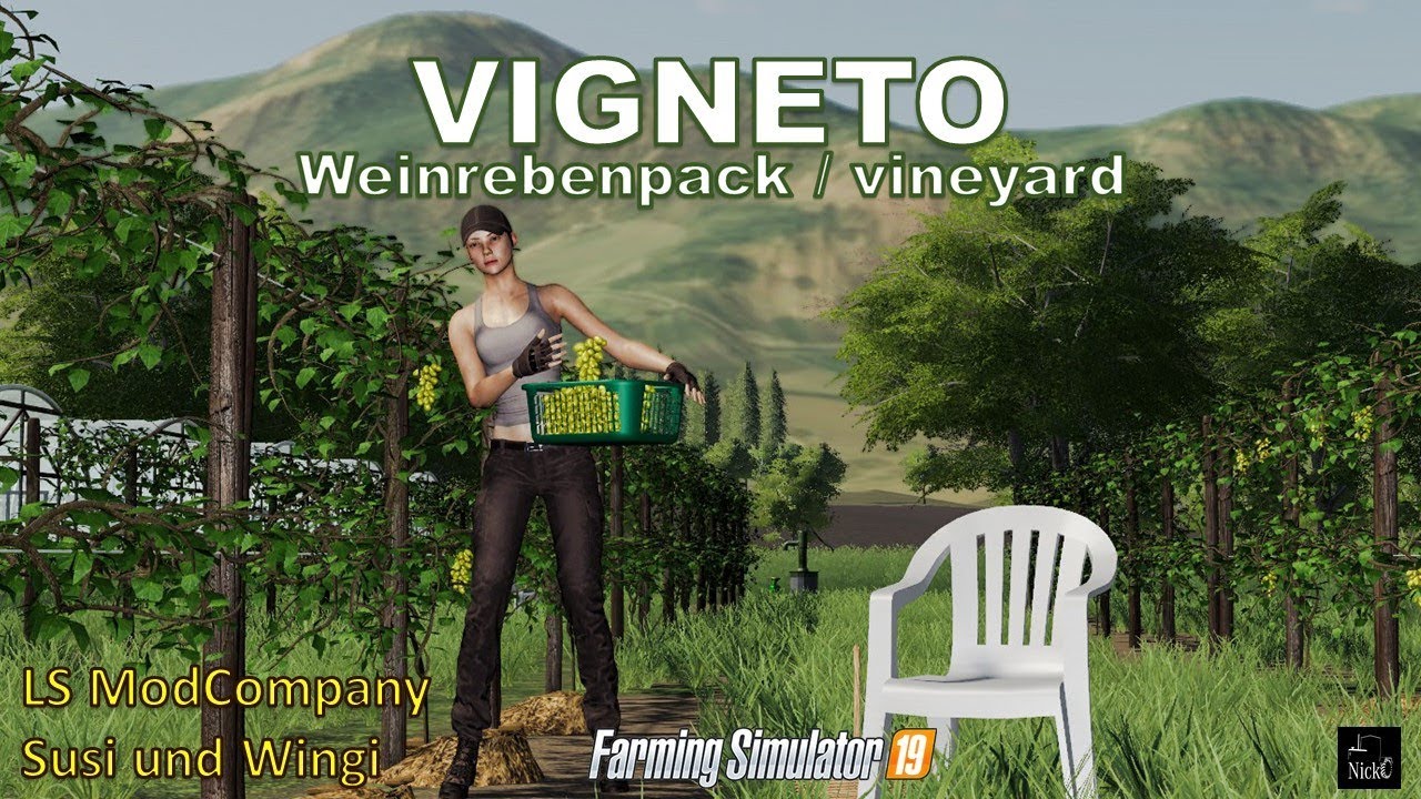 Farming Simulator 19 🍇 Vigneto (Weinrebenpack/vineyard) by LSMC/Susi ...