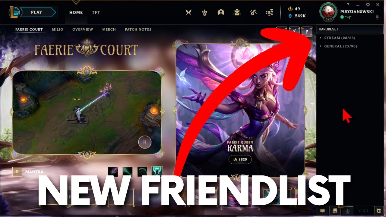 How to Create New Friend List in League of Legends - New Friend Folder ...