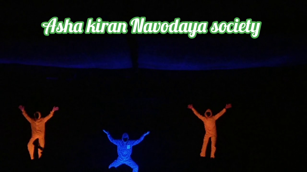 UV light dance | performed by Asha kiran Navodaya society | guided by ...