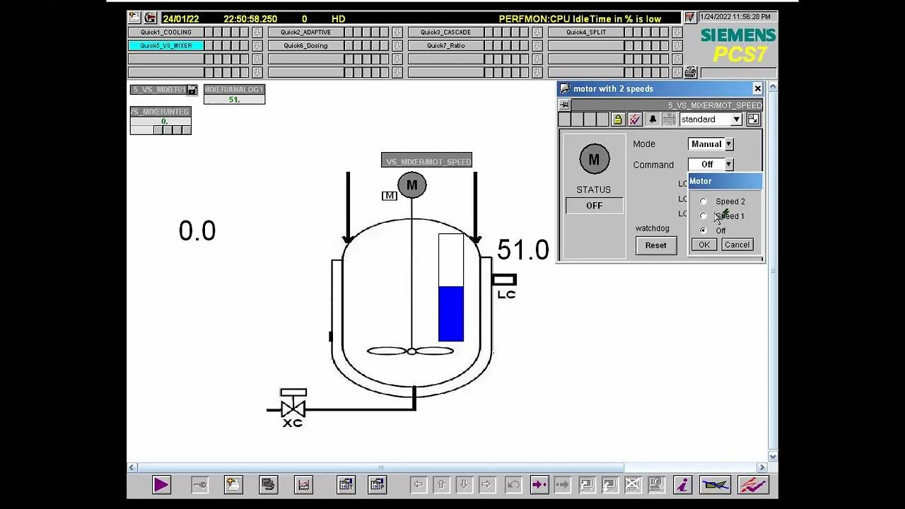 SIEMENS PCS 7 Tutorial ( J6) | Control Templates | Variable Speed Mixer ...