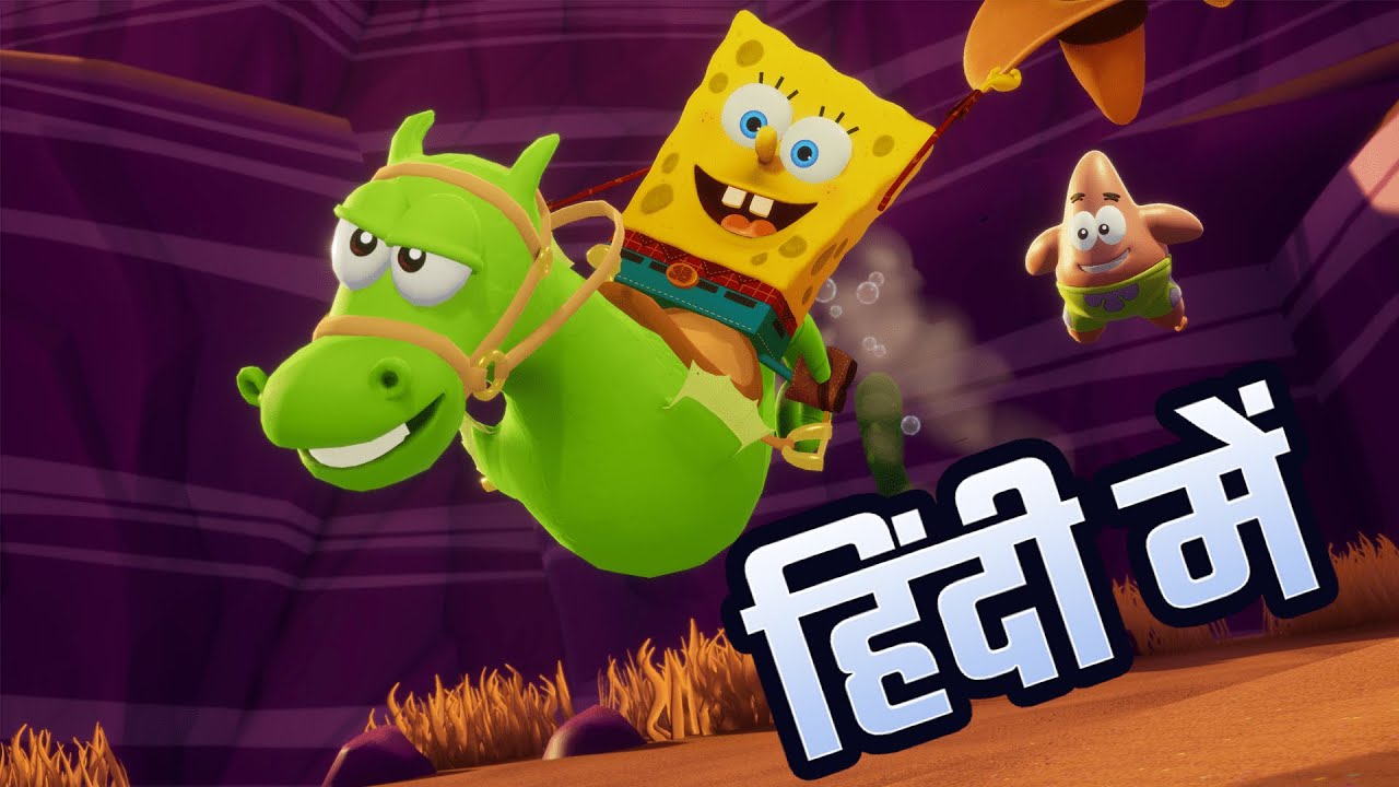 This video game is in HINDI - SpongeBob SquarePants: The Cosmic Shake - Indian Gameplay - YouTube