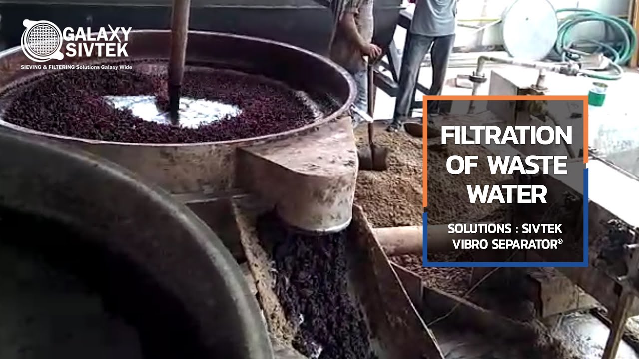 Vibro Energy Separator for Filtration of Waste Water - YouTube