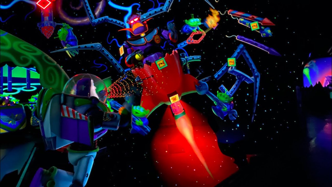 Buzz Lightyear Astro Blasters Full On-Ride POV - YouTube