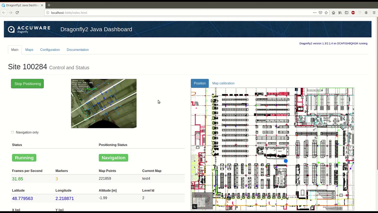 Forklift location tracking inside a warehouse - YouTube