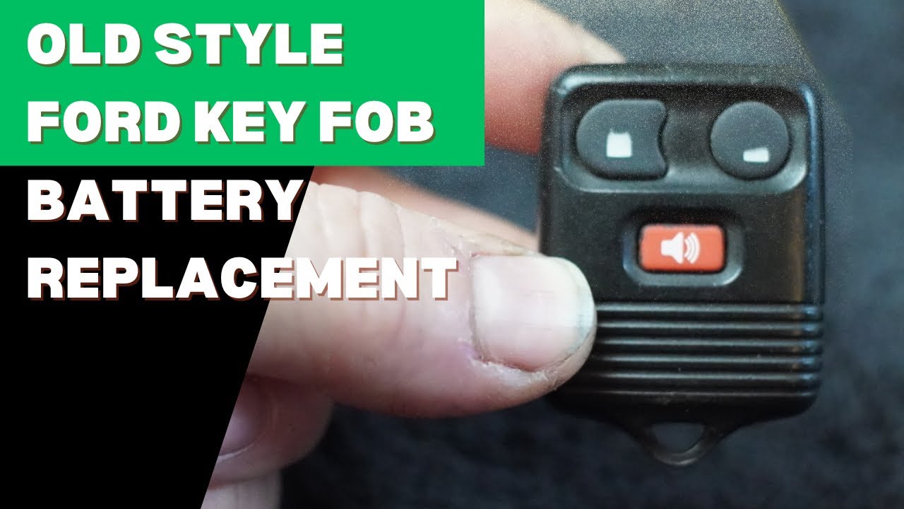 Old Style Ford Key Fob Battery Replacement - YouTube