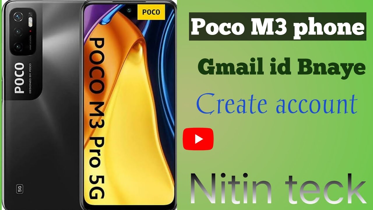 Poco M3 phone me Gmail id keshe bnaye | How to email poco M3 phone | # ...
