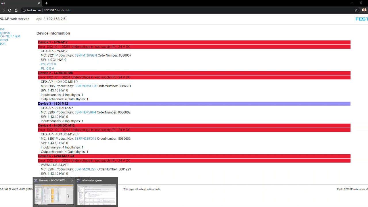 How to obtain diagnostics of a CPX-AP-I-PN-M12 (Profinet) using the ...