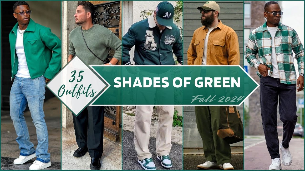 35 Ways to Style Green Color In Fall 2024 | Men's Fashion - YouTube