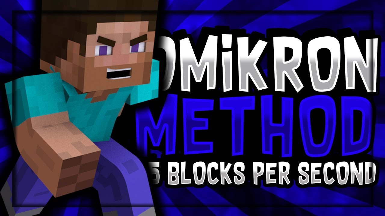 Fastest Bridging Method in Minecraft Skywars I Omikron Method I - YouTube