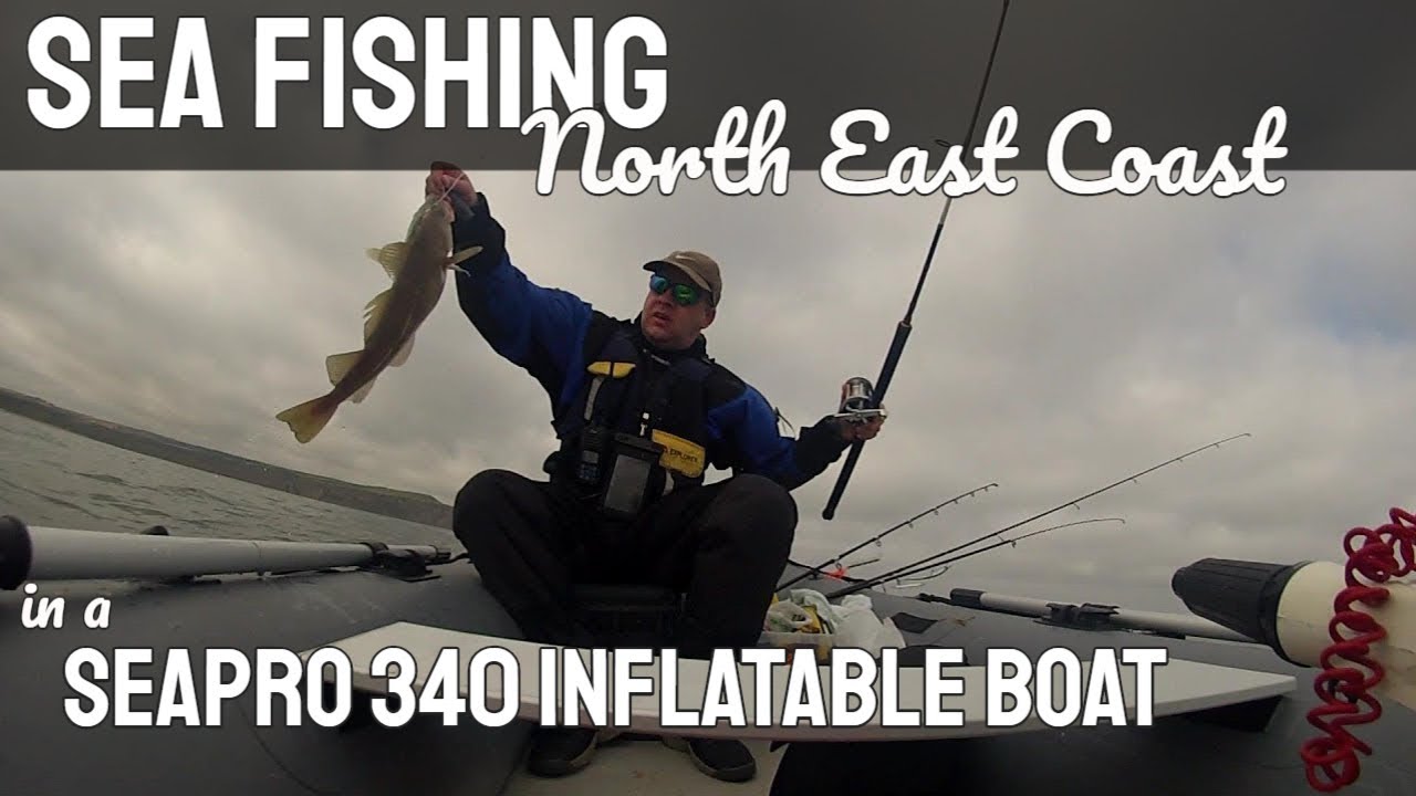 Sea Fishing in a Seapro 340 Inflatable Boat with 6HP Johnson Outboard ...