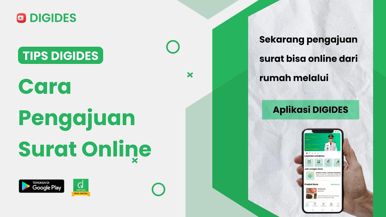 Cara Pengajuan Surat Online di Aplikasi Digides - YouTube