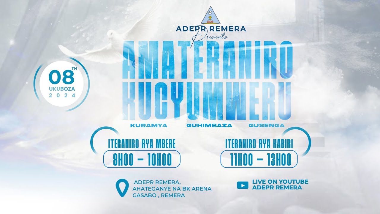 LIVE: ADEPR REMERA / ITERANIRO RYA MBEREI// TALIKI: 08/12/2024 - YouTube