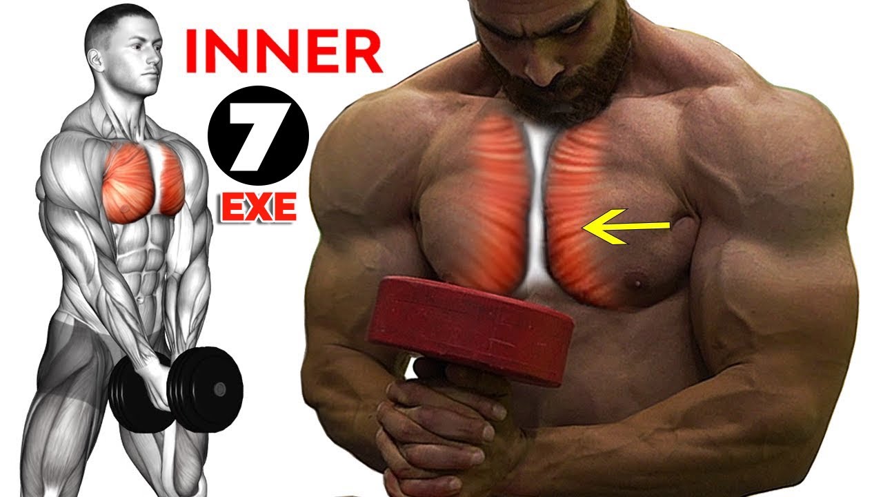 BEST 7 EXERCISES "INNER CHEST" 🔥 - YouTube