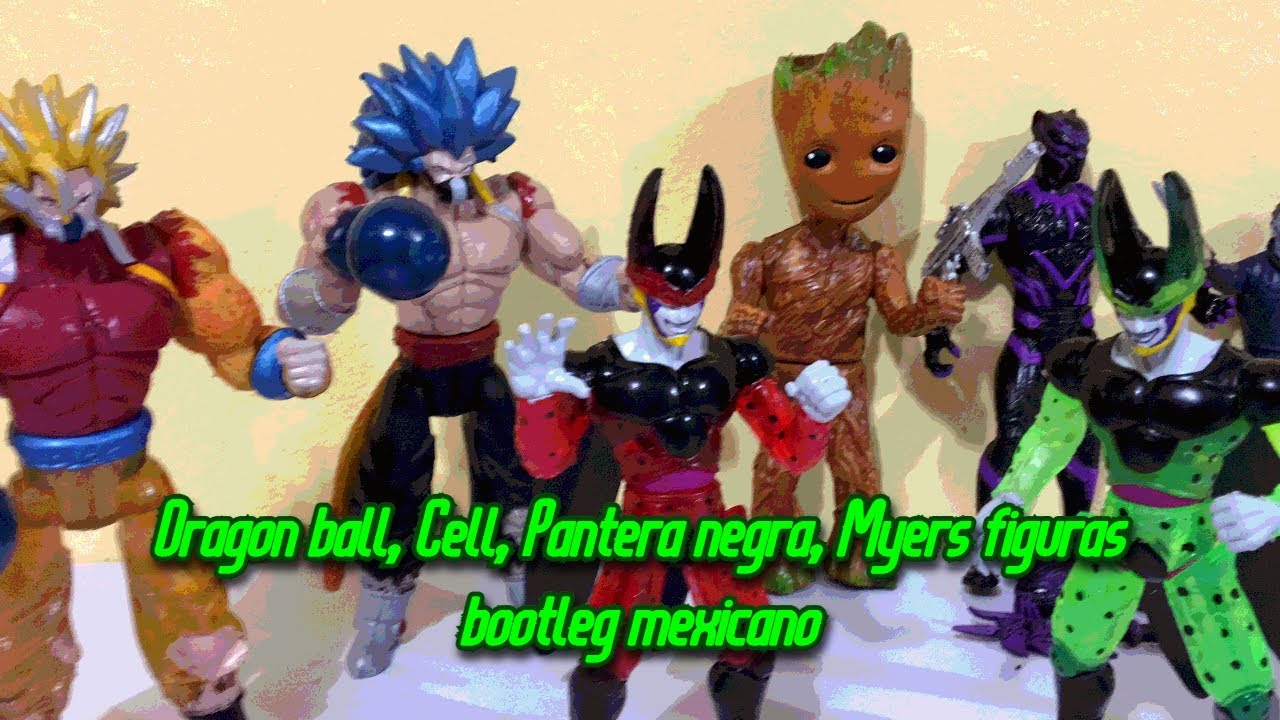 Dragon ball, Cell, Pantera negra, Michael Myers figuras bootleg ...