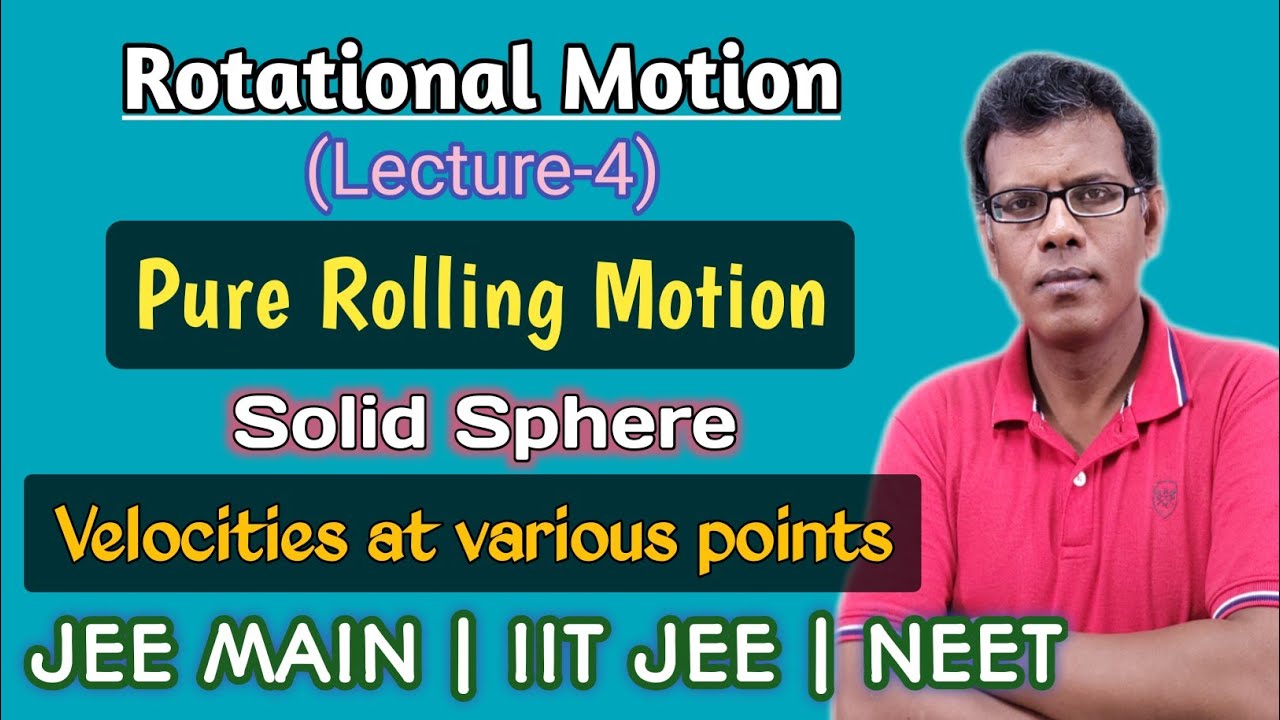 #L:04 | Pure Rolling Motion | Velocities at various points of Solid ...