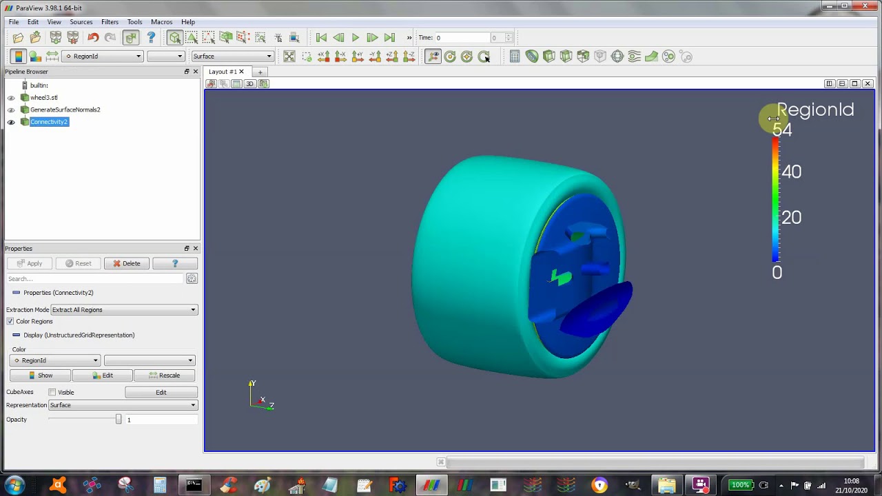 Paraview - splitting STL geometry by angle - YouTube