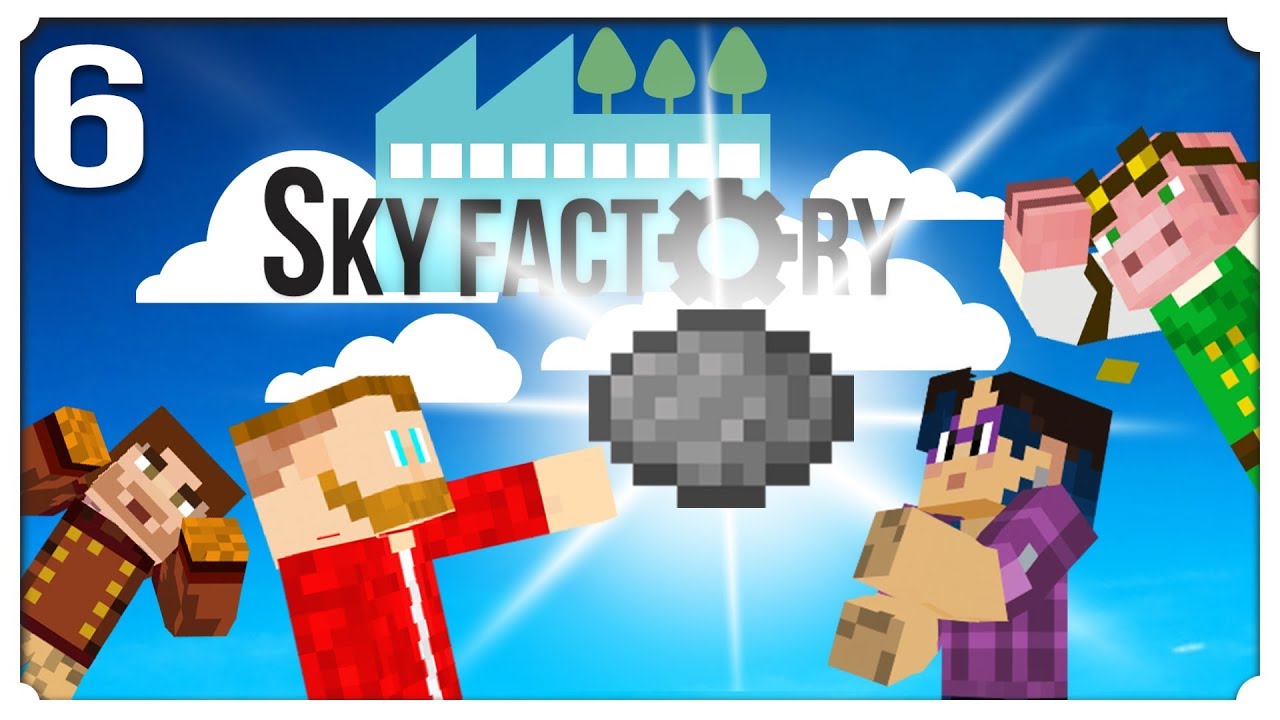 Quest for Grey Dye! - Minecraft: Sky Factory #6 [Sky Factory 4 modpack ...
