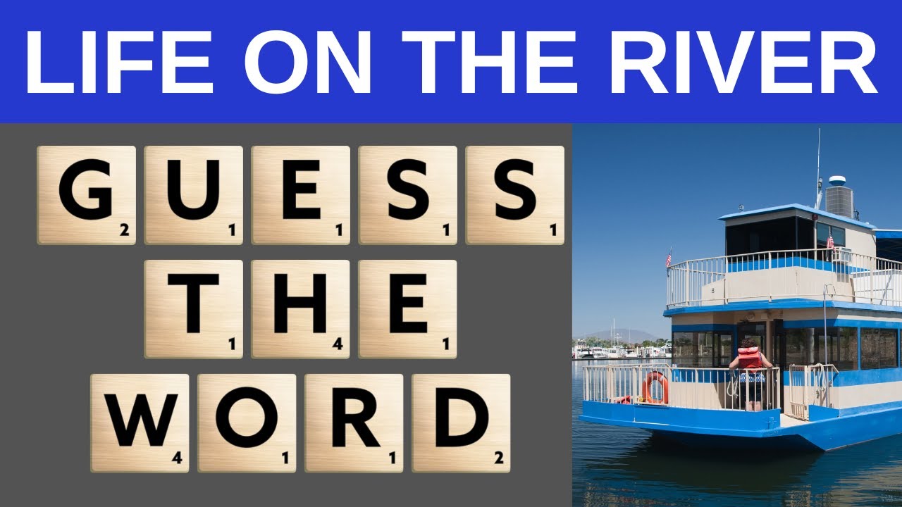 WORD SCRAMBLE PUZZLE - LIFE ON THE RIVER: Jumbled Letter Game. Fun ...