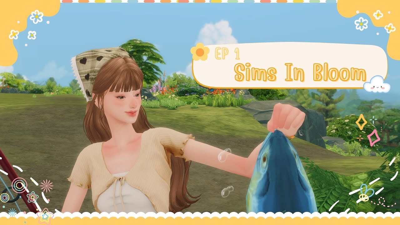 🌼Gen1: เริ่มต้นใหม่มาตกปลา | The Sims 4 | Sims in Bloom Legacy ...