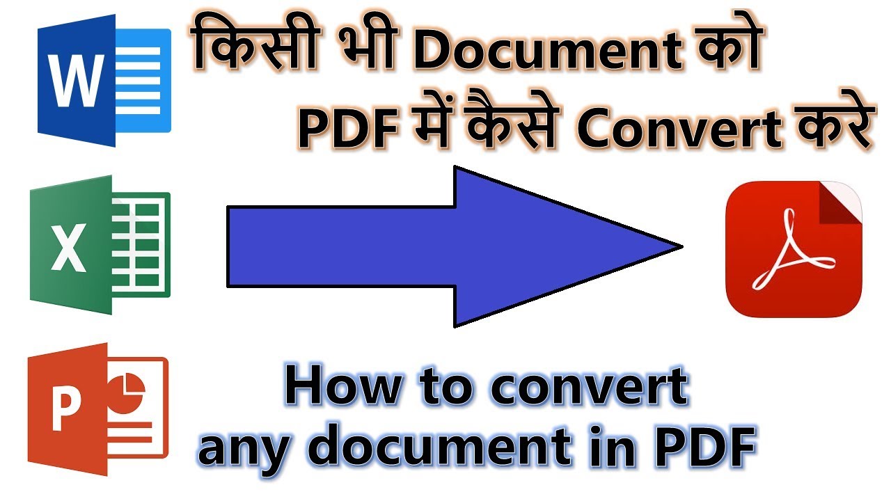 How to convert any document in PDF | Document convert to pdf | pdf file ...