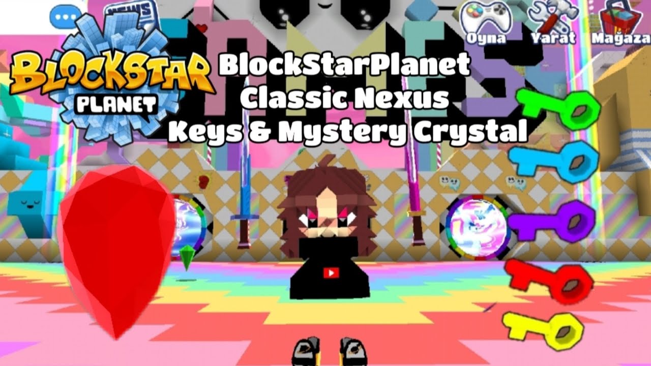 BlockStarPlanet Classic Nexus Keys & Mystery Crystal - YouTube