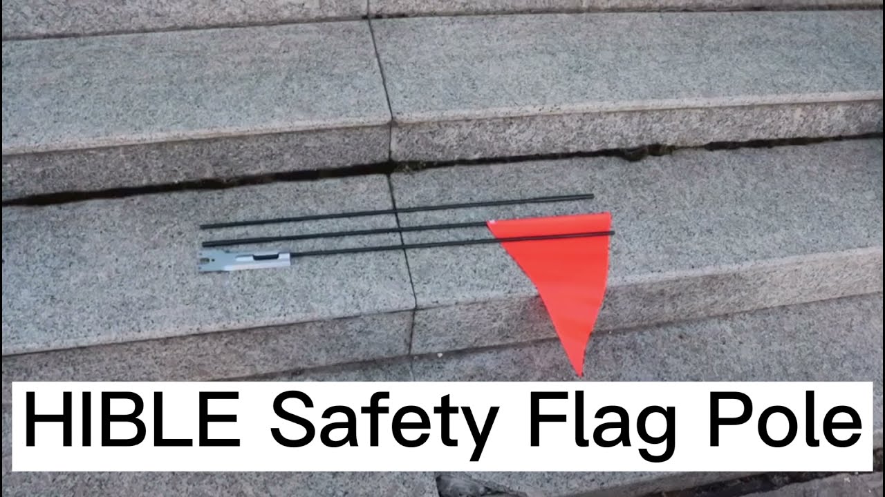 60s Install A Safety Flag On Wheelchairs | HIBLE Carbon Fiber Flag Pole ...