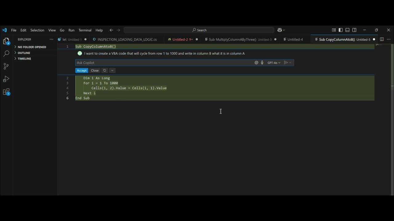 Create Code with AI using Visual Studio Code - Copilot - YouTube