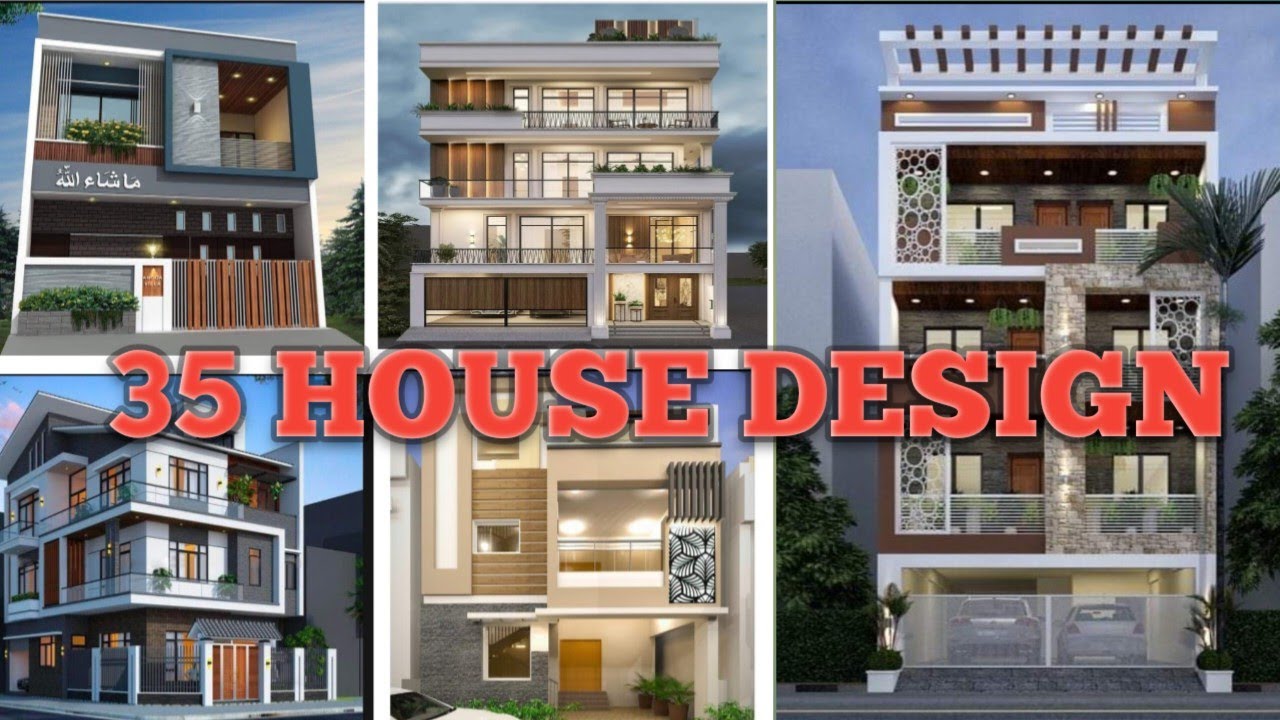 Top 35 house front elevation design - YouTube
