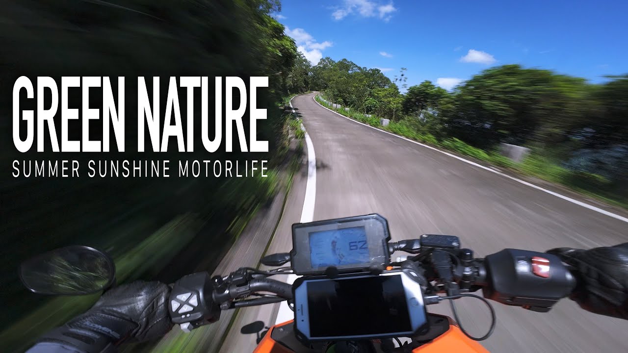 KTM 390 Duke | Green Nature Life | Raw Sound | ASMR | Remus Exhaust ...