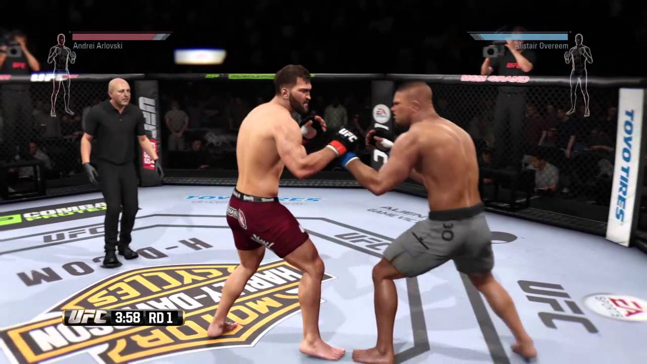 Big kick KO OVEREEM VS ARLOVSKI EA UFC PS4 - YouTube