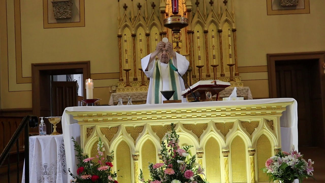 Sunday morning mass with Father Clément - YouTube