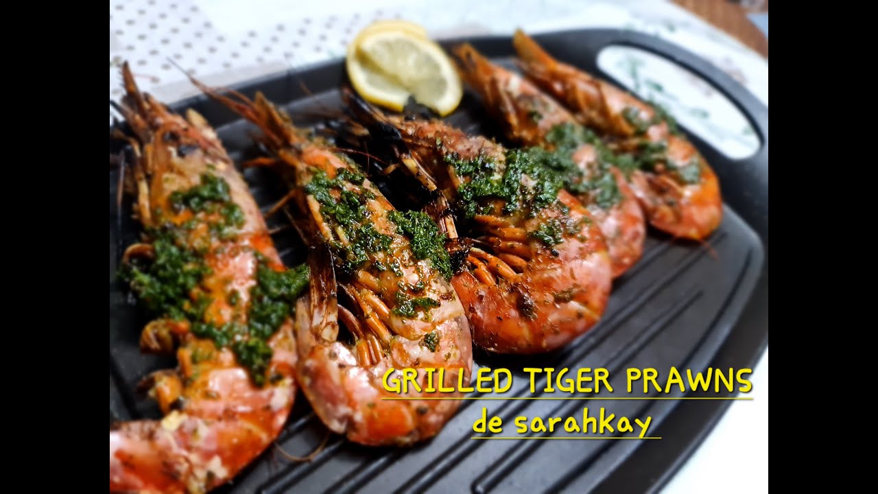 Grilled Tiger Prawns marinated de sarahkay #tigerprawns #seafood # ...