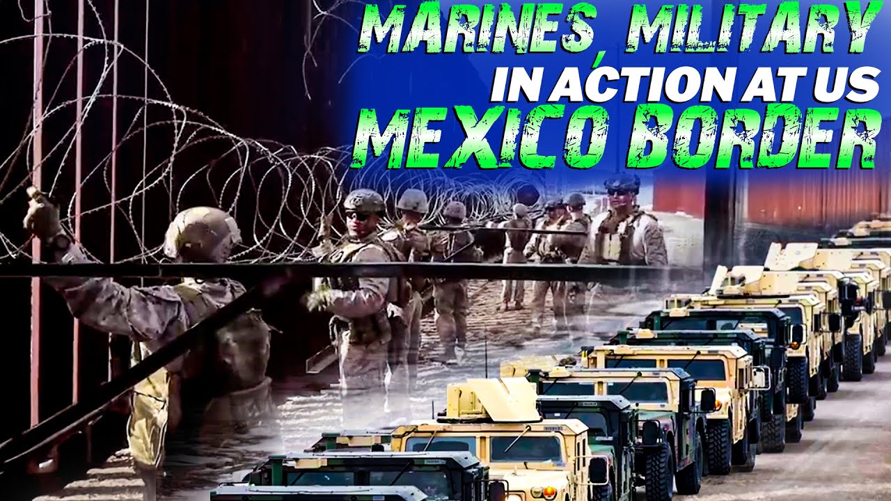 US Marines in action, massive exercise at US-Mexico border | Trump ...
