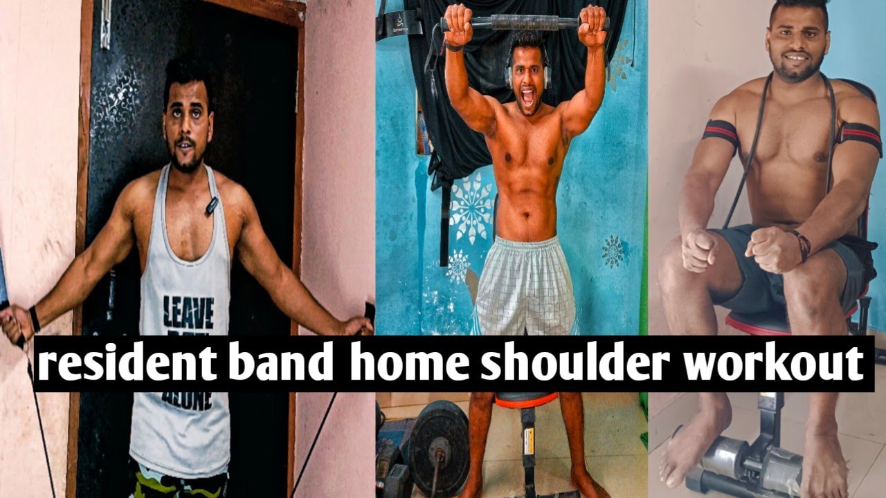 resident band home shoulder workout by shatrudhan fitness - YouTube