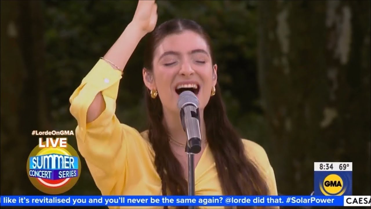 Lorde Sings "Solar Power" Live Concert Performance August 2021 HD 1080p ...