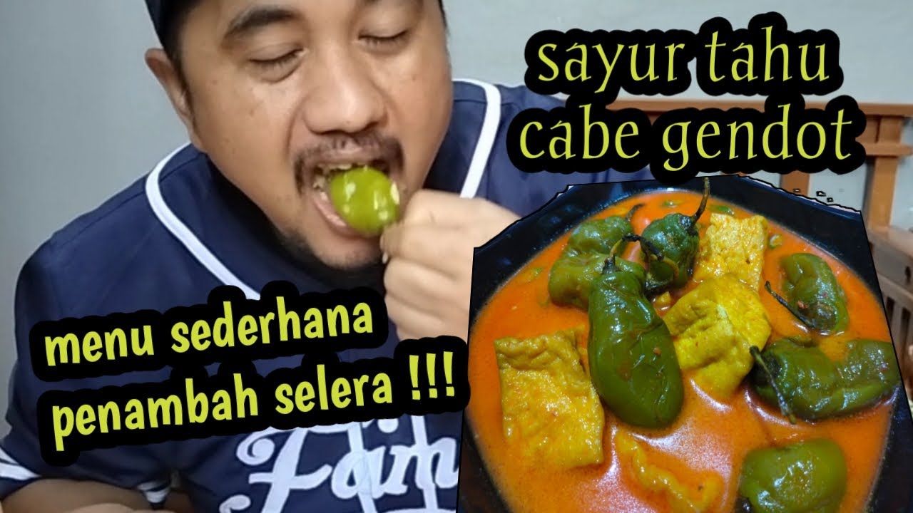 SAYUR TAHU CABE GENDOT || RESEP RUMAHAN - YouTube