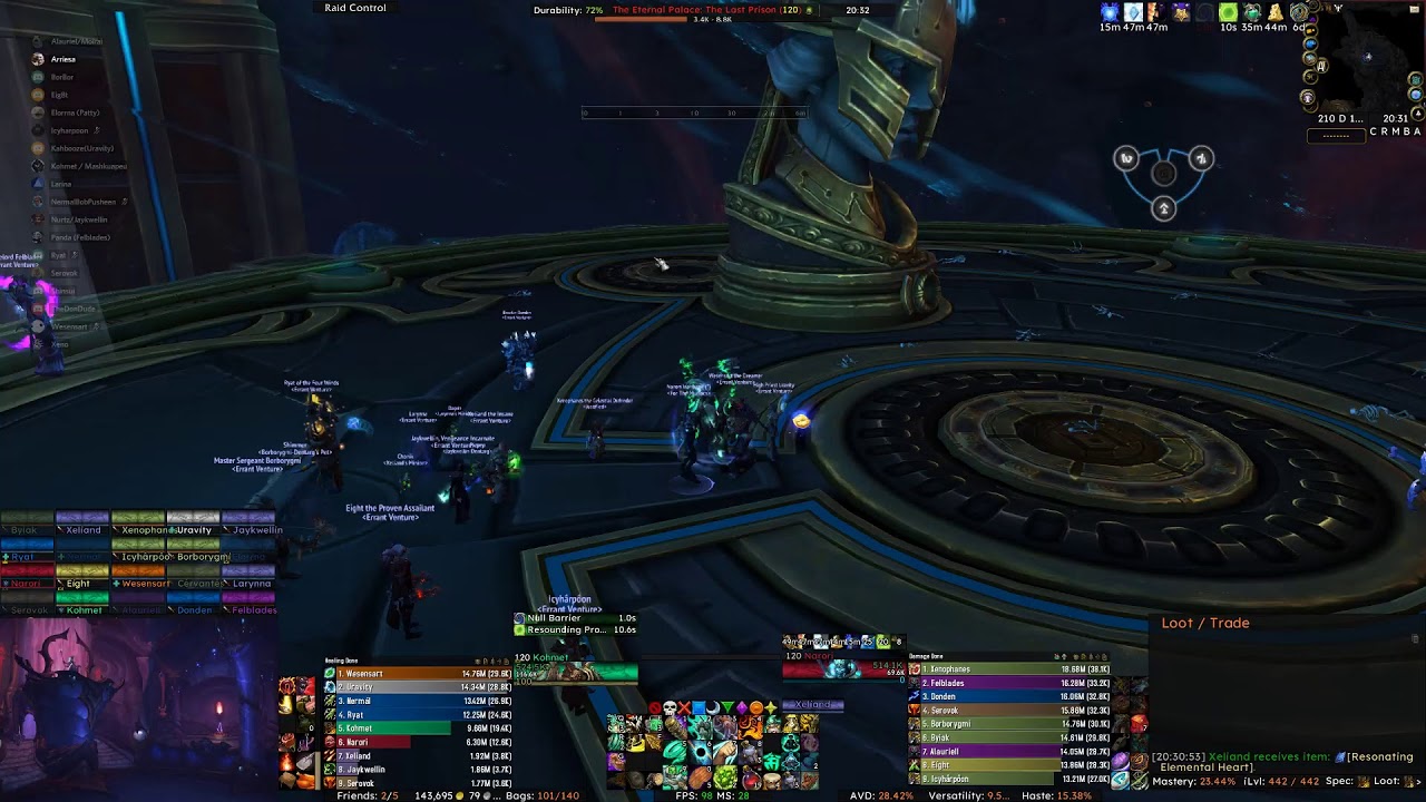 Azshara's Eternal Palace Heroic - Azshara Progression - YouTube