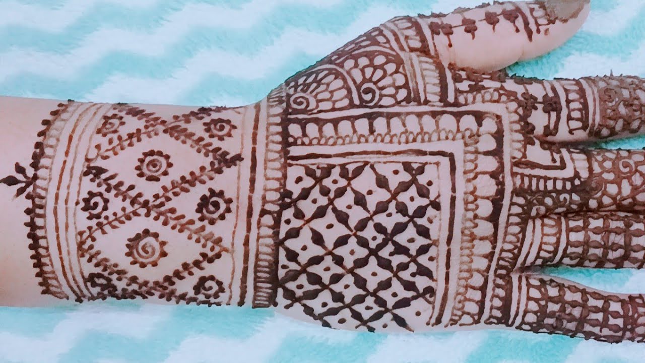 Back side mehndi design /Back side mehndi design Simple/mehndi ka ...