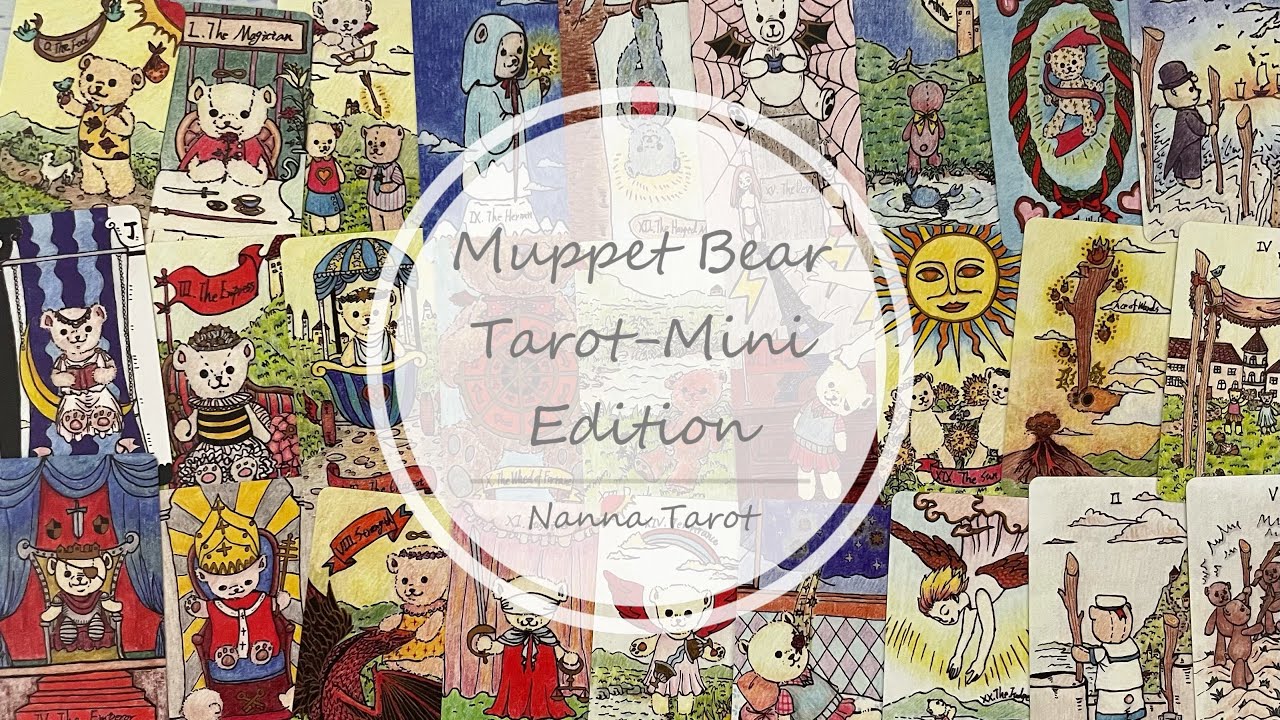 開箱 🥀 布偶熊塔羅牌-迷你版 • Muppet Bear Tarot-Mini Edition // Nanna Tarot - YouTube