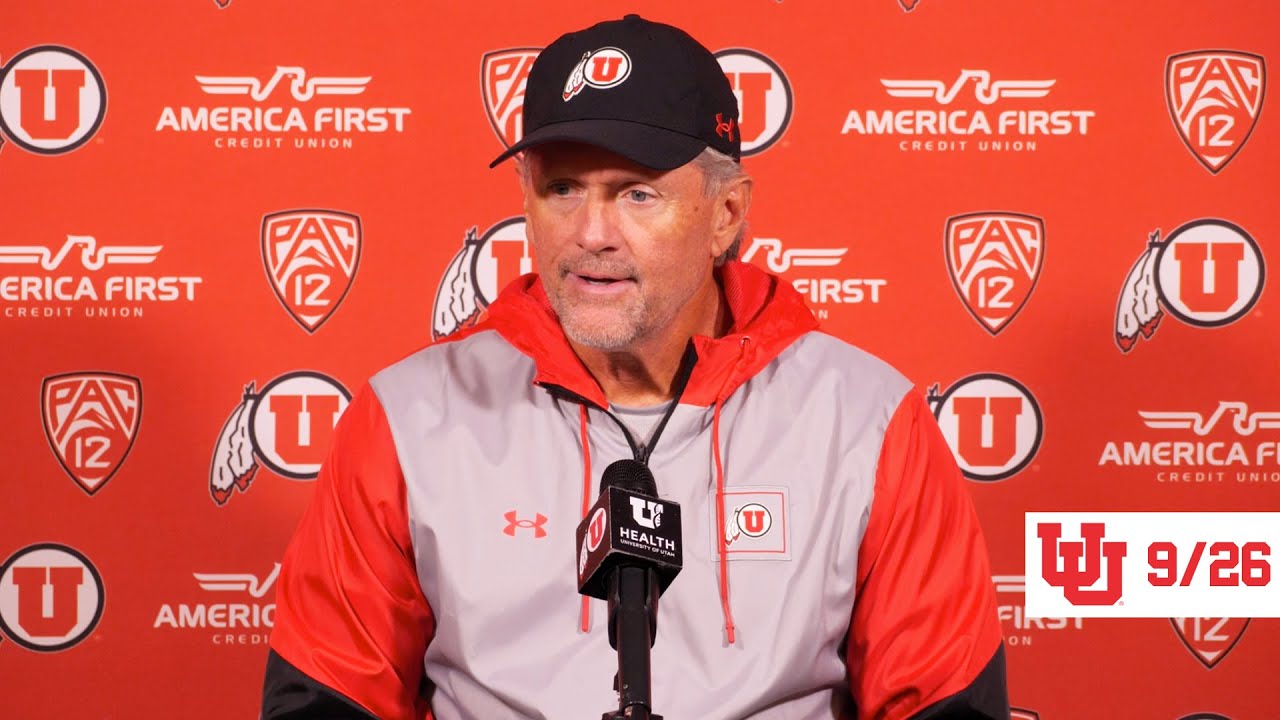 9/26/22 - Utah Football Press Conference - YouTube